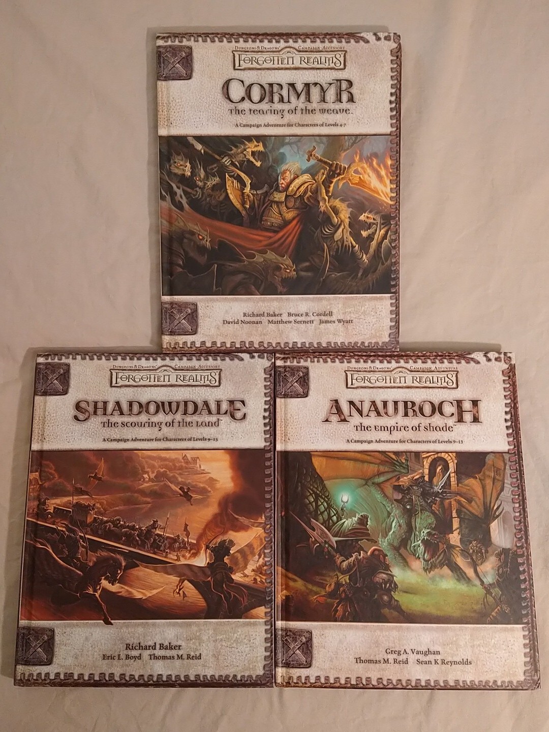 Dungeons and Dragons Lot Forgotten Realms Adventure Path Trilogy Near ...