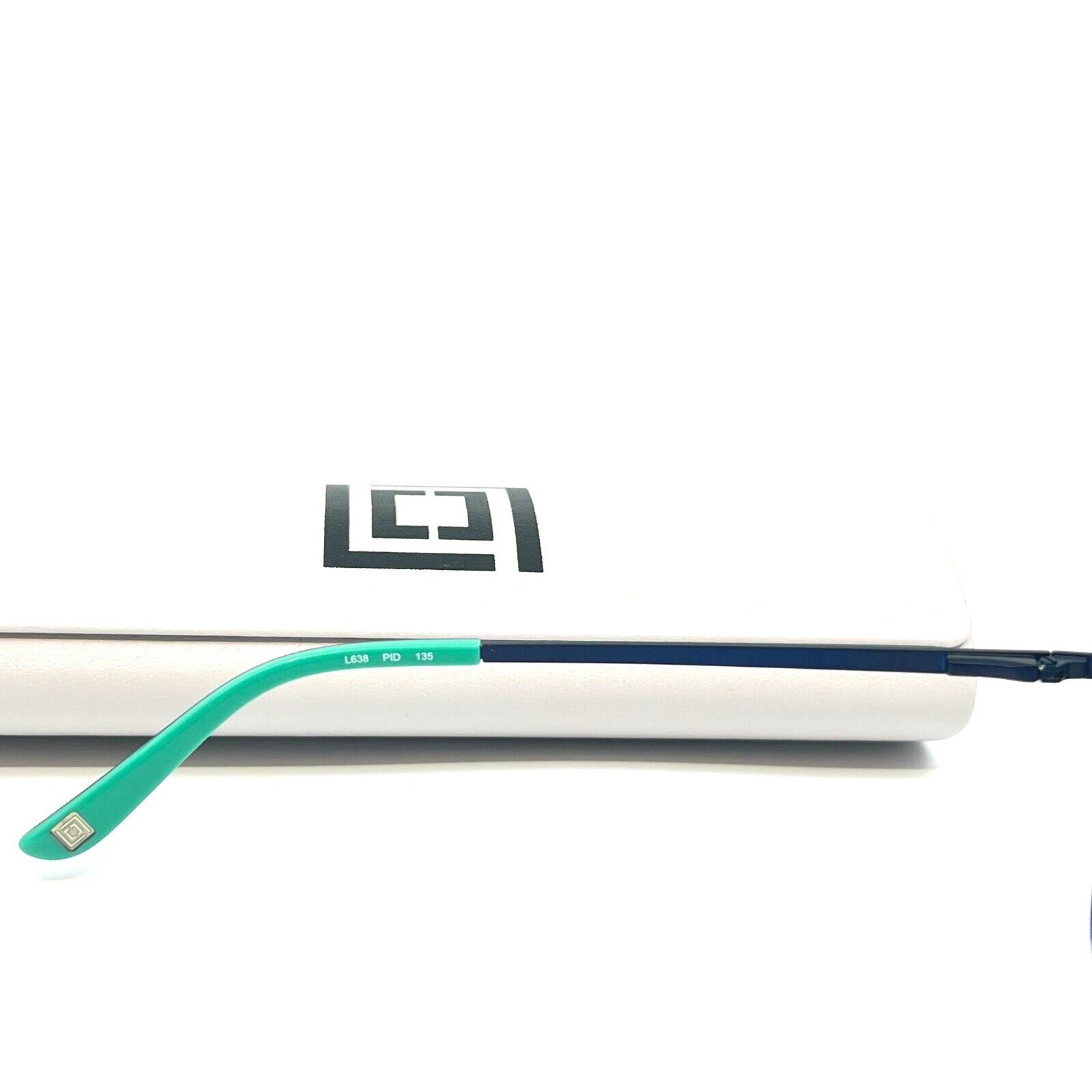 Liz Claiborne Eyeglasses L638 PID Blue Green Rectangle Frames 53[]16 ...