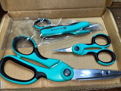 Singer 3 Piece Sewing / Fabric Cutting Scissor Set | eBay