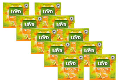 10 x LOYD Orange & Mandarin Flavor Green Tea (200 servings) | eBay