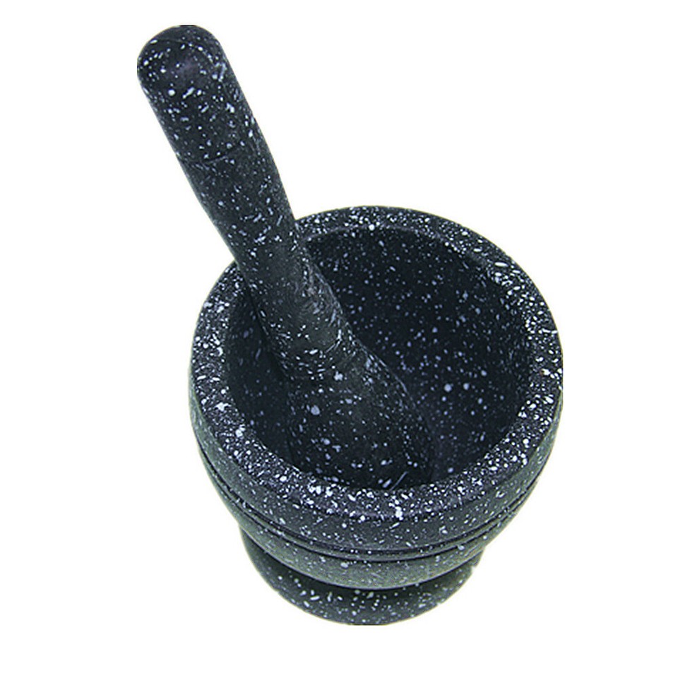 Large Pestle and Mortar Set Natural Spice & Herb Crusher Grinder ...