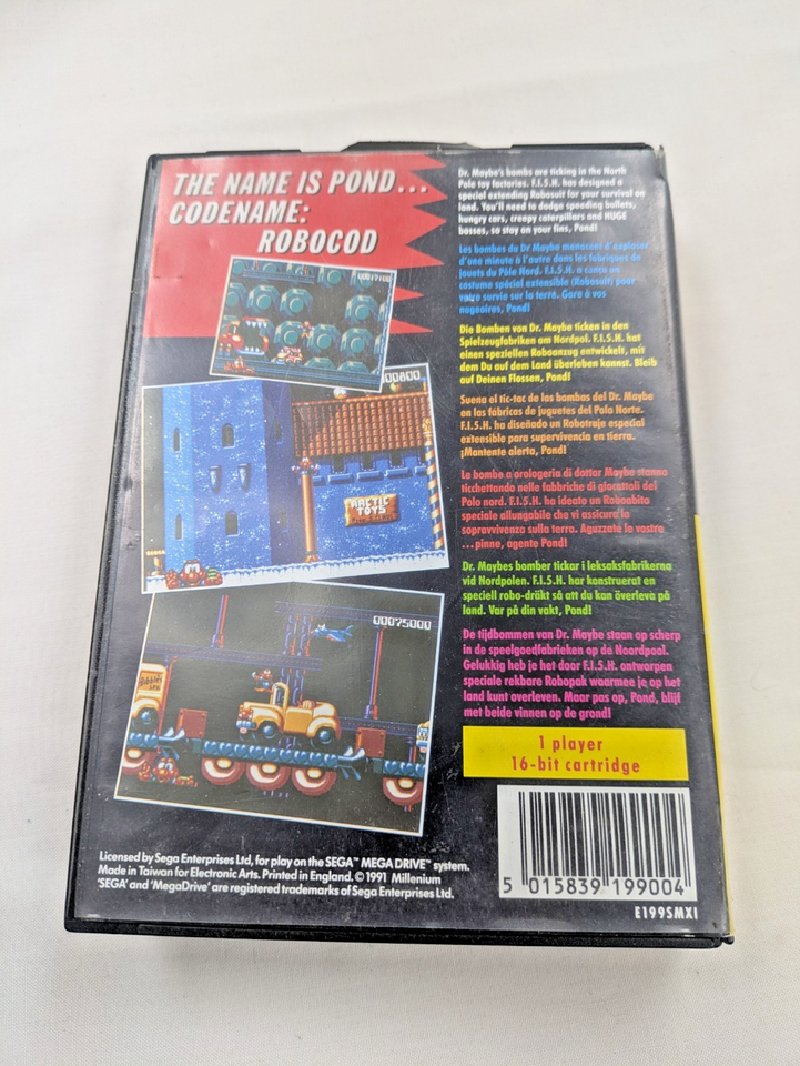 Sega Mega Drive: James Pond II Codename Robocod No Manual [CN] | eBay