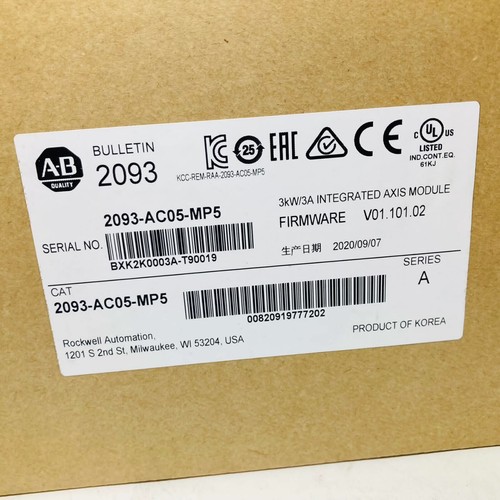 2093-AC05-MP5 Allen Bradley 2093-AC05-MP5 3Kw/3A Integrated Axis Module ...
