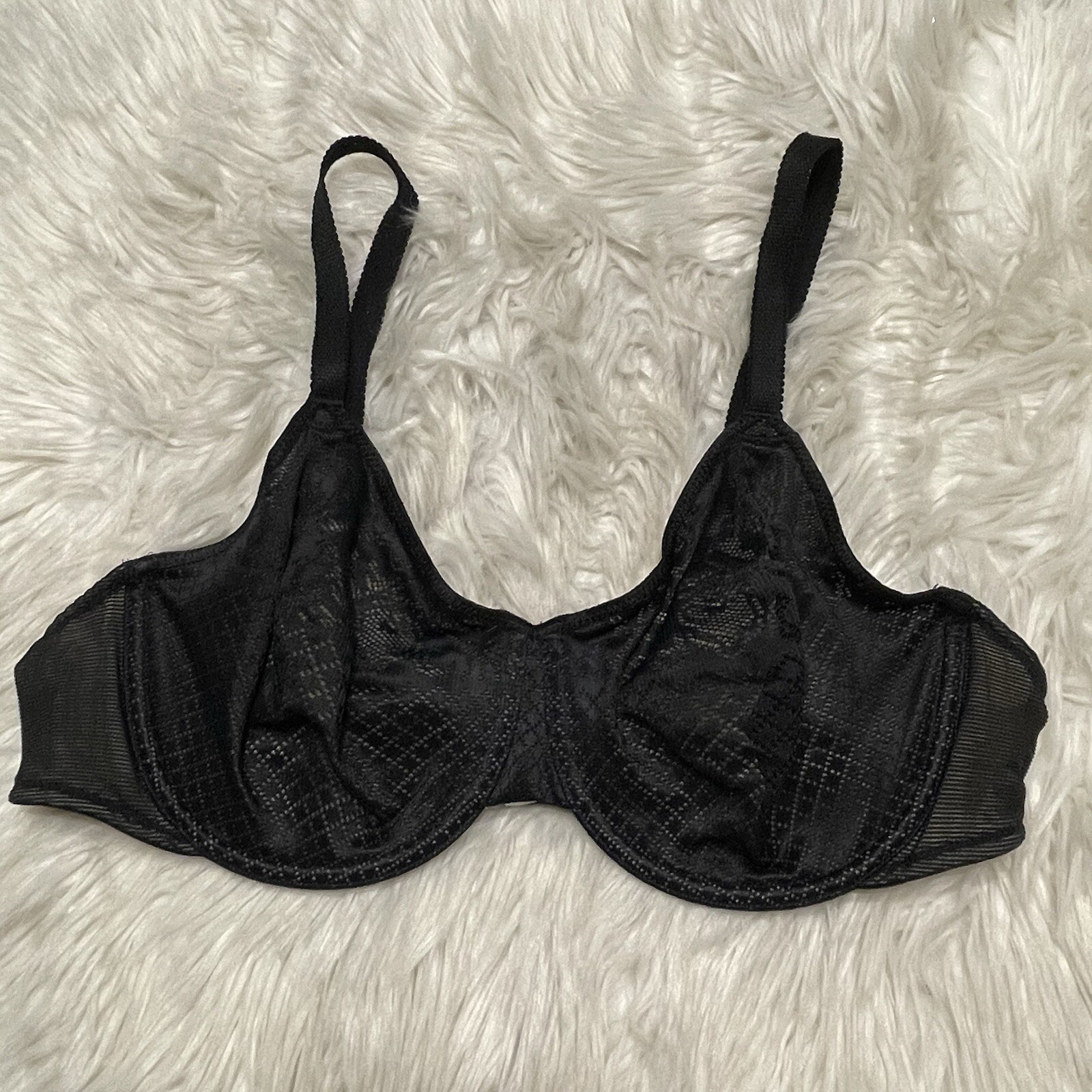 Wacoal 38C Bra Black Visual Effects Minimizer Underwi… - Gem