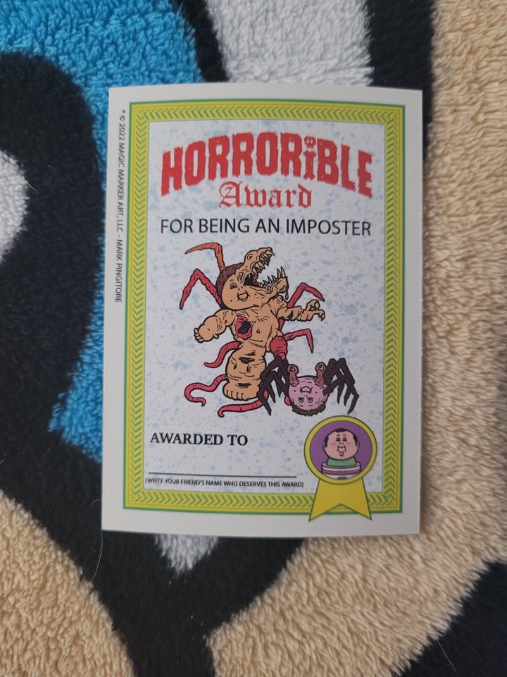 GPK Garbage Pail Kids Horrorible Kids Wood Head Ed | eBay