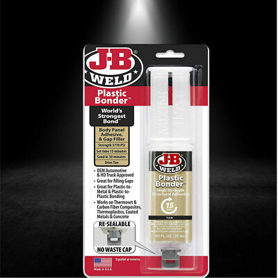 JB Weld Plastic Bonder Super Strong Glue High Strength Adhesive - Car ...