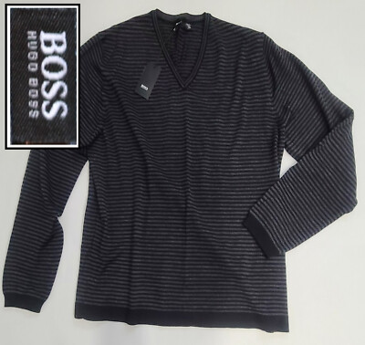 NWT Hugo Boss Black Label By Hugo Boss Slim-Fit Virgin Wool Sweater ...