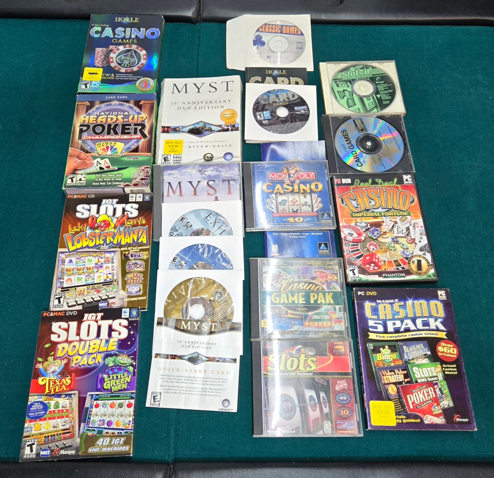 Lot of 14 Used Computer Games 1990's Early 2000's