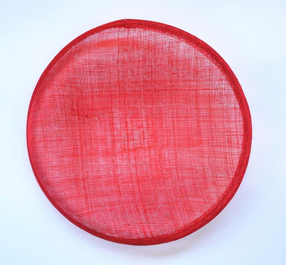 Round Saucer Teardrop Sinamay Percher Hat Fascinator Millinery Craft ...