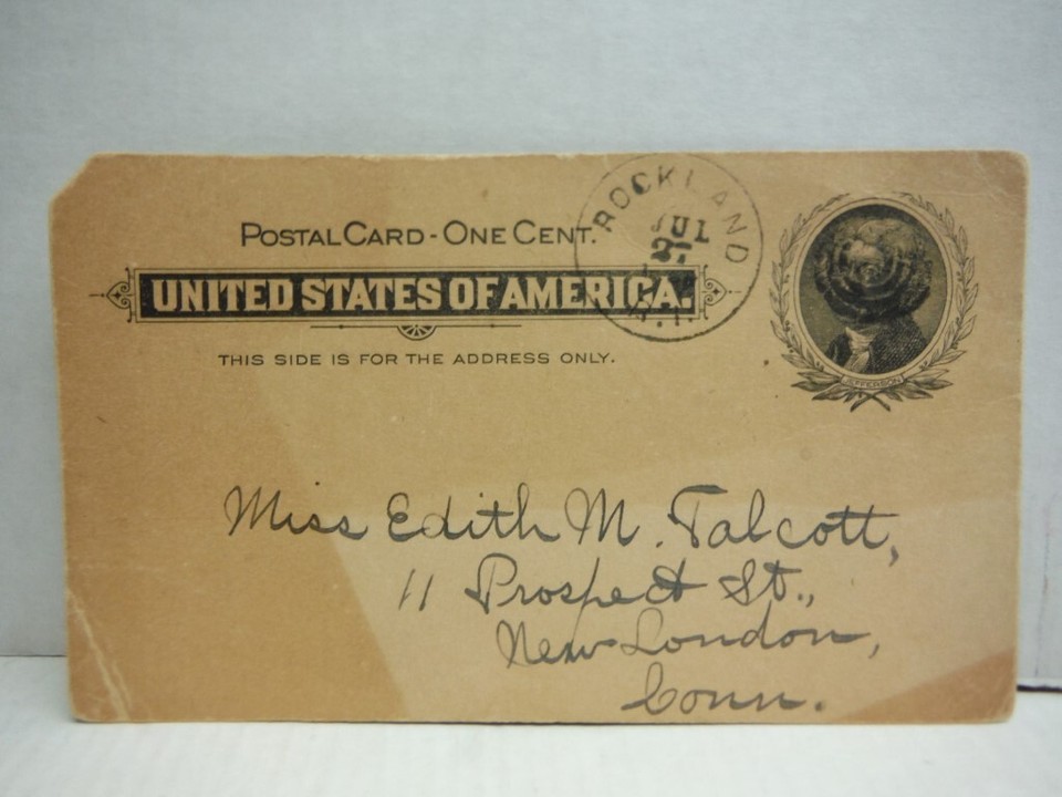 Canceled one cent postcard, 1899 | eBay