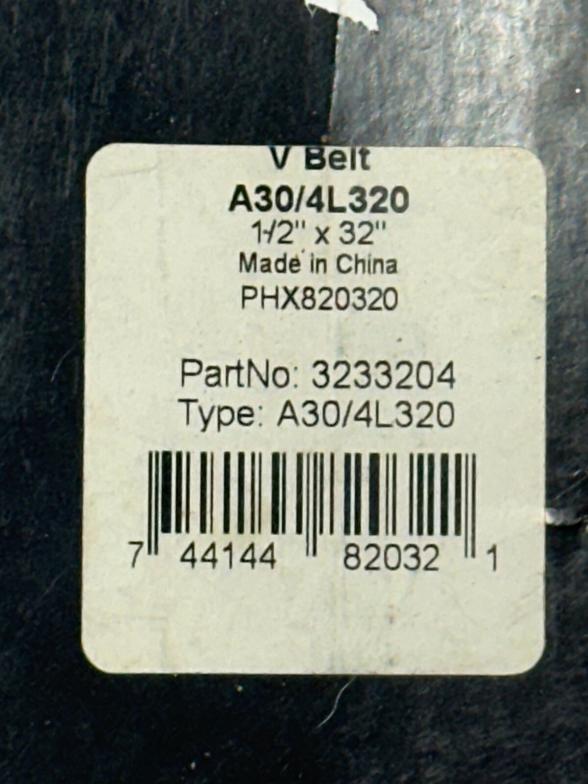 Phoenix Belt A30 4L320 V-Belt 1/2" x 32" PHX820320 | eBay