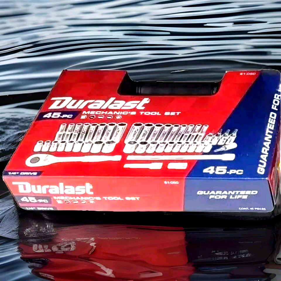 Duralast 45pc Mechanics Tool Set. Full Chrome | eBay
