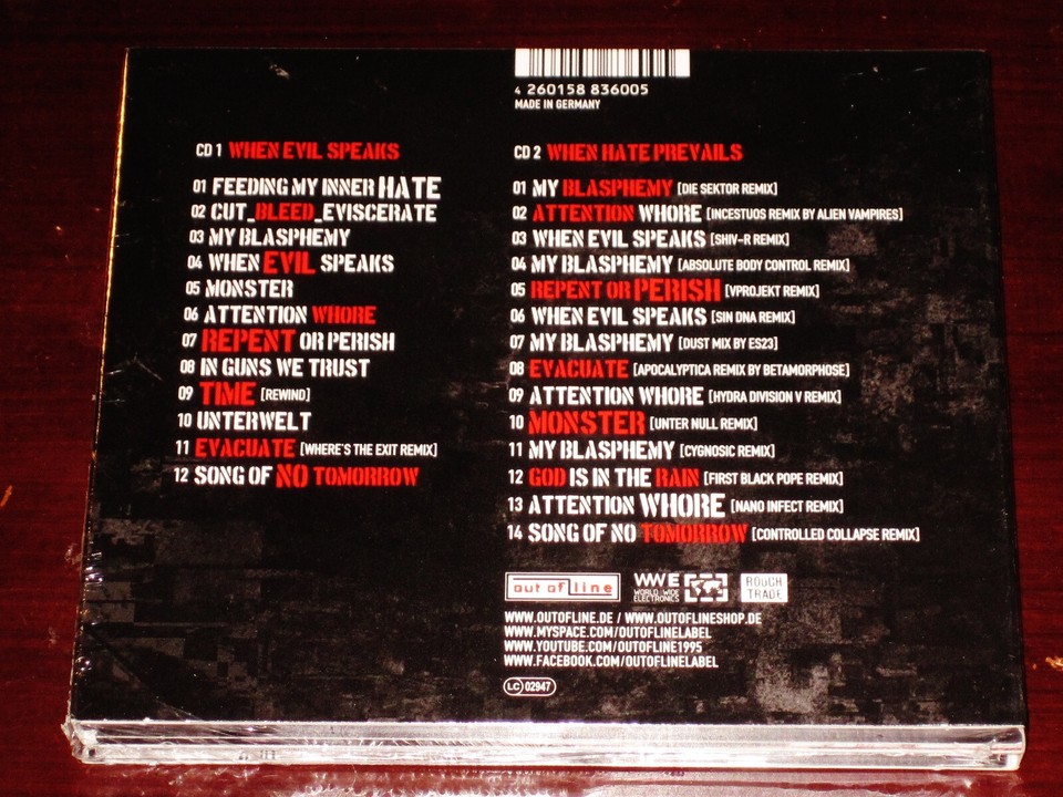 Suicide Commando: X - When Evil Speaks - Limited Edition 2 CD 2013 ...