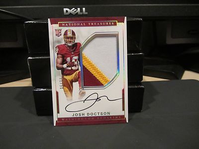 National Treasures Rookie Autograph Jersey Redskins Josh Doctson 05/25 ...
