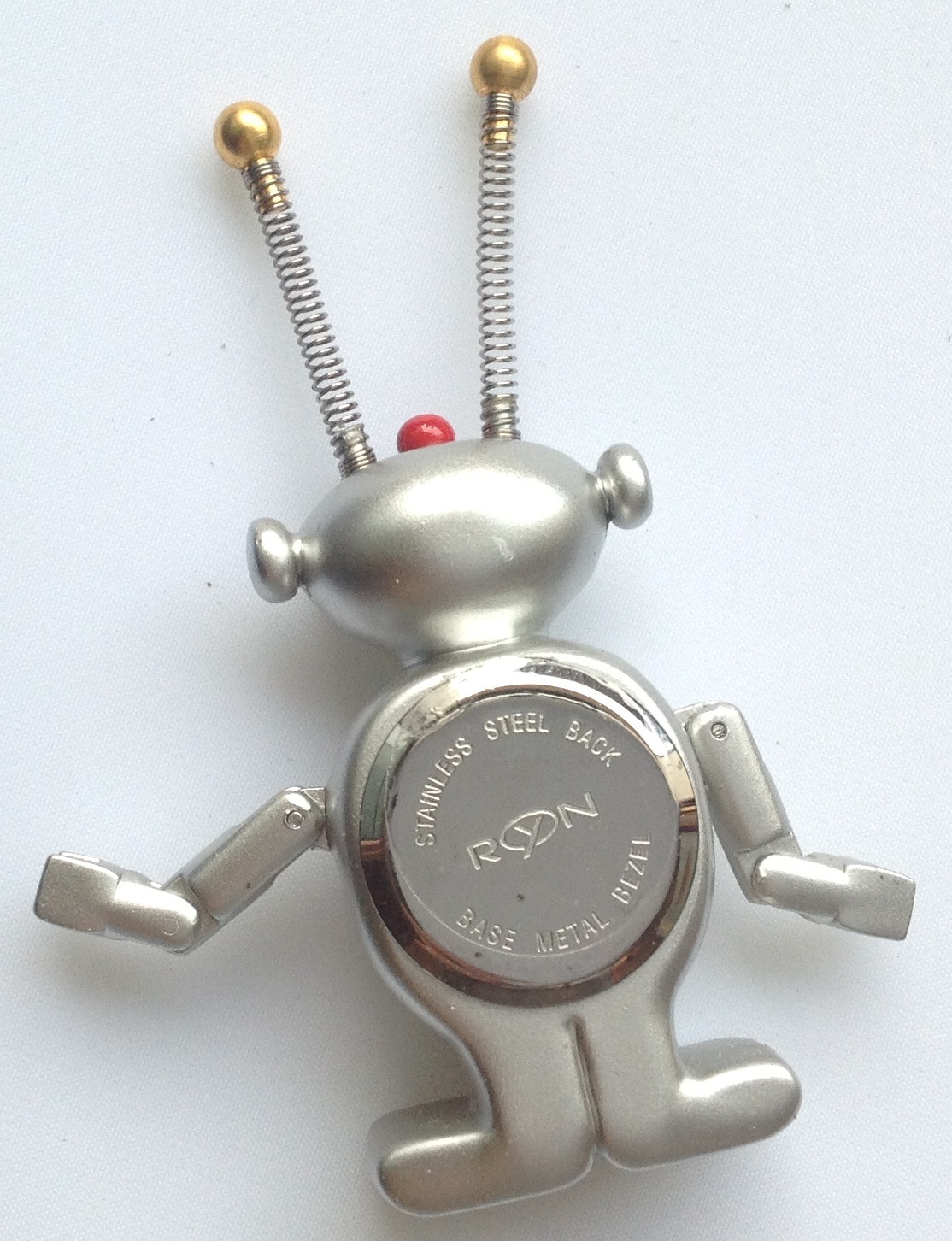 montre déco bijou robot extra terrestre métal couleur argent quartz ...