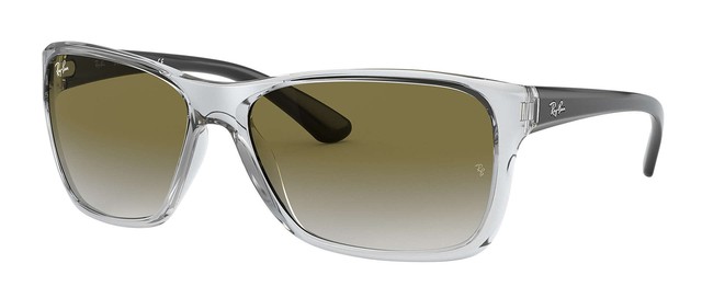 Ray-Ban RB4331 Men's Sunglasses - Transparent/Black Frame with Light ...