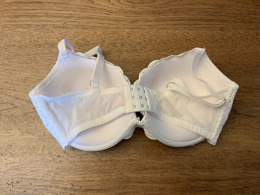 Victoria's Secret White Eyelet Lace 36B Dream Angels Push Up Padded Bra ...