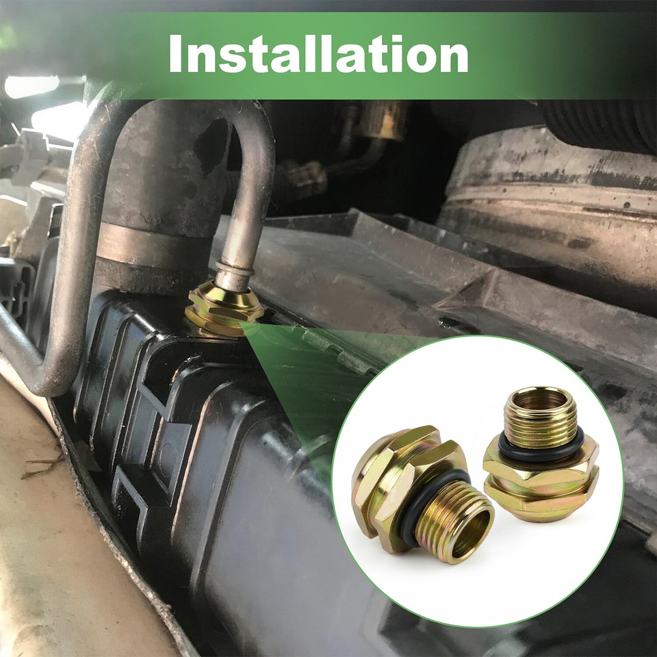 2 Pack Transmission Oil Cooler Line Quick Disconnect Fitting 2005-2007 ...