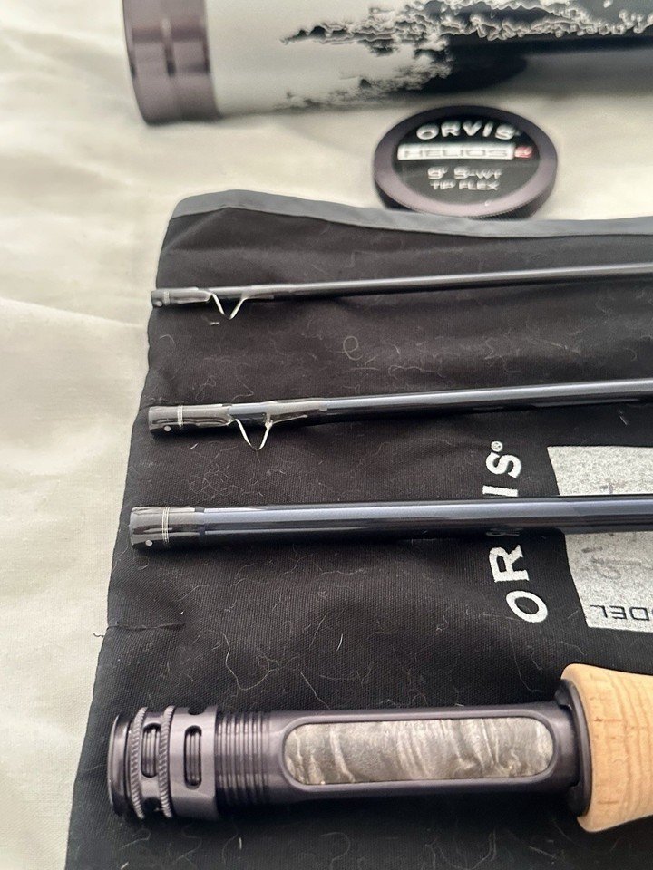 Orvis Helios 2 Fly Fishing Rod 9' 5wt Tip Flex with Tube Sock Excellent ...