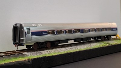Walthers Proto Amtrak Budd Amfleet 59 Seat Phase IV Lighted Painted Ho ...