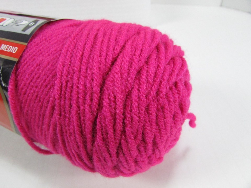 Lot of 2 Red Heart Super Saver Acrylic Yarn - Shocking Pink - No Dye ...