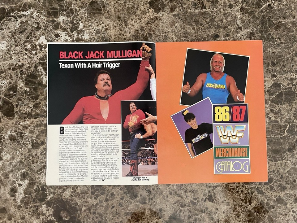 WWF Springfield MA 03-13-1987 Wrestling Program WCW NWA WWE Hogan Piper ...