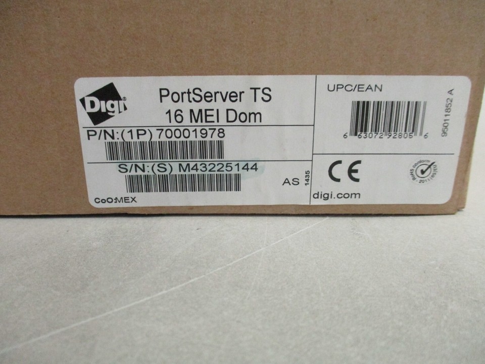 Digi Port Server TS 16 MEI 16-Port Ethernet Terminal Server (1P ...