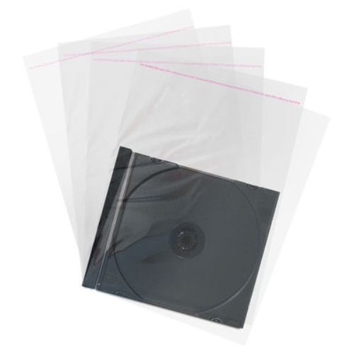 200 Mediarange CD wrap sleeve for CD standard 10.4mm jewel case ...