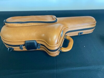 Tenor saxophone leather case imported from Italy - Brown Leather color ...