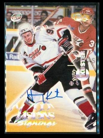 Vintage 1996 CLASSIC VISIONS AUTOGRAPH CHL Hockey Card HENRY KUSTER ...