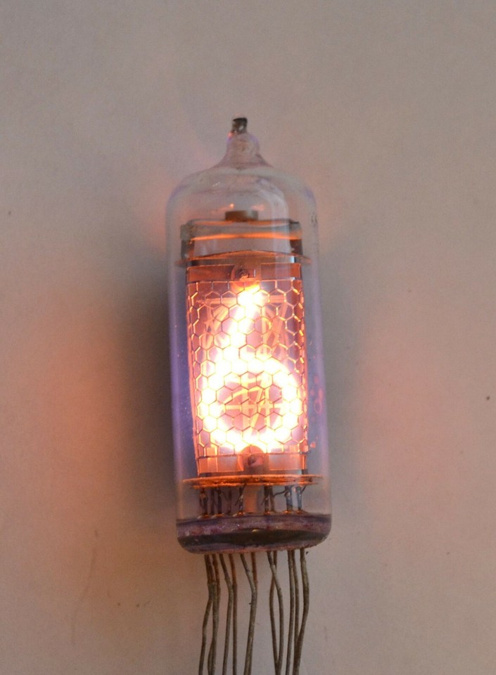 IN-14 IN14 4PCS Nixie TUBE, solderd but UNUSED, Excellent condition ...