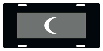 Maldives Flag Custom License Plate Emblem Black, White, and Gray ...