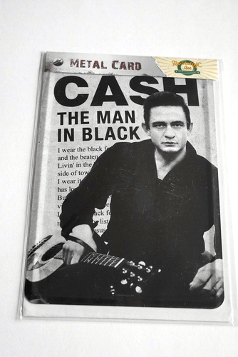 METAL CARD - JOHNNY CASH - THE MAN IN BLACK - NEUF SOUS BLISTER | eBay