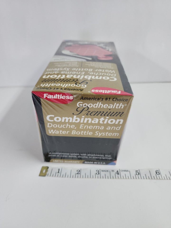 New Premium Faultless Combination Bottle Syringe Red Rubber Enema ...