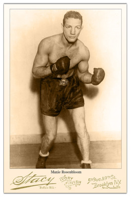 MAXIE ROSENBLOOM Boxing Legend & Movie Star Cabinet Card Vintage Photo ...