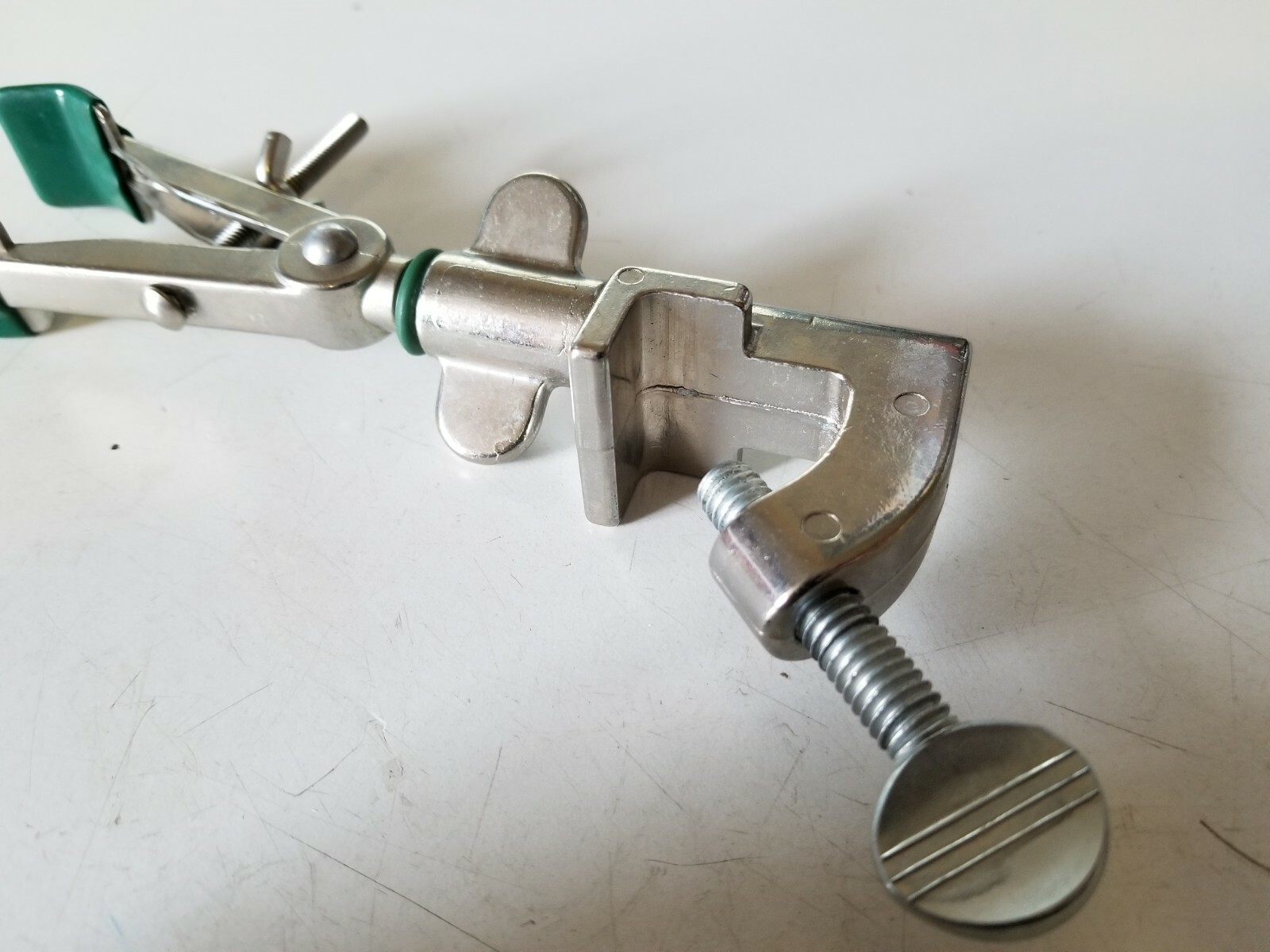 VWR Talon Two-Prong Single Adjustable Extension Lab Clamp, Swivel ...