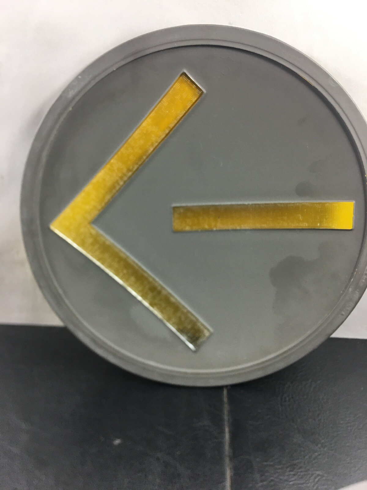 VINTAGE KOPP 12"GLASS ARROW TRAFFIC LIGHT SIGNAL LENS TL1200 | eBay