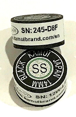 KAMUI SUPER SOFT BLACK POOL CUE TIP SS HARDNESS BRAND NEW FREE SHIPPING ...