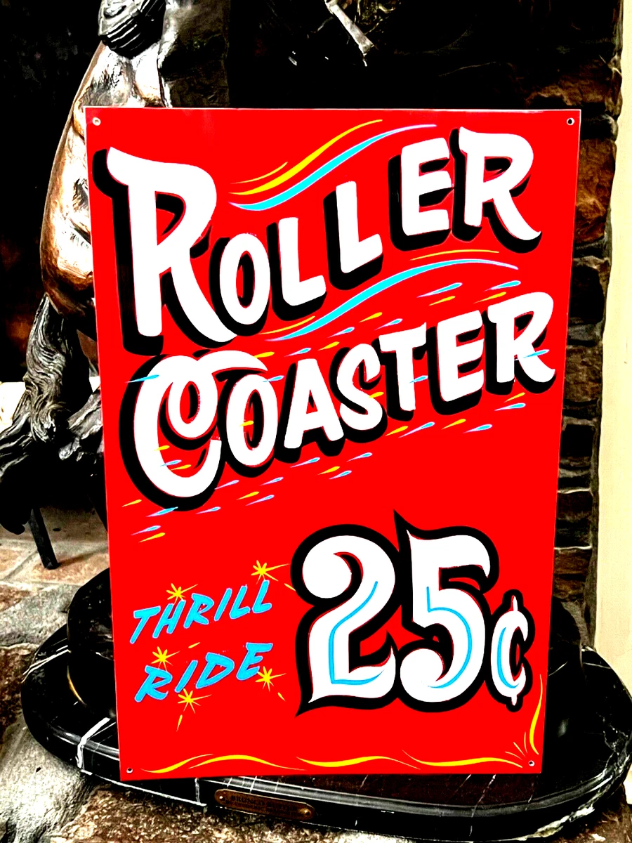 Vintage Carnival Ride Signs