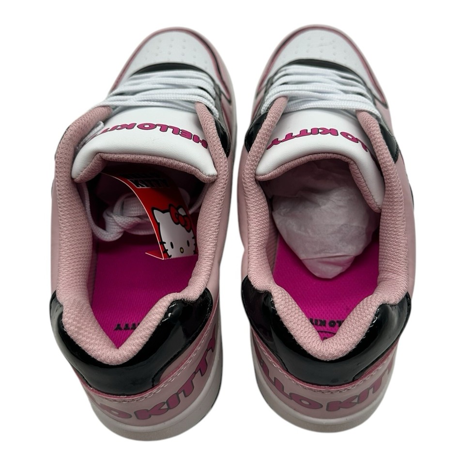 Sanrio Hello Kitty Court Sneakers Women’s Size 7 Pink Lace Up Shoes | eBay