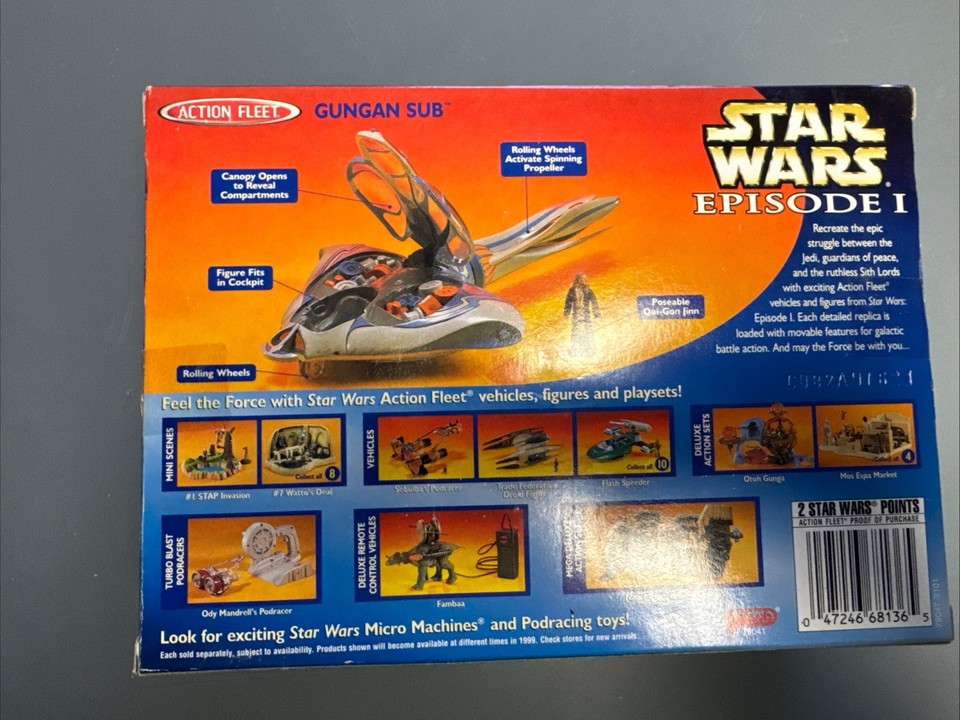 Star Wars Action Fleet Episode I Gungan Sub, Galoob 1999 | eBay