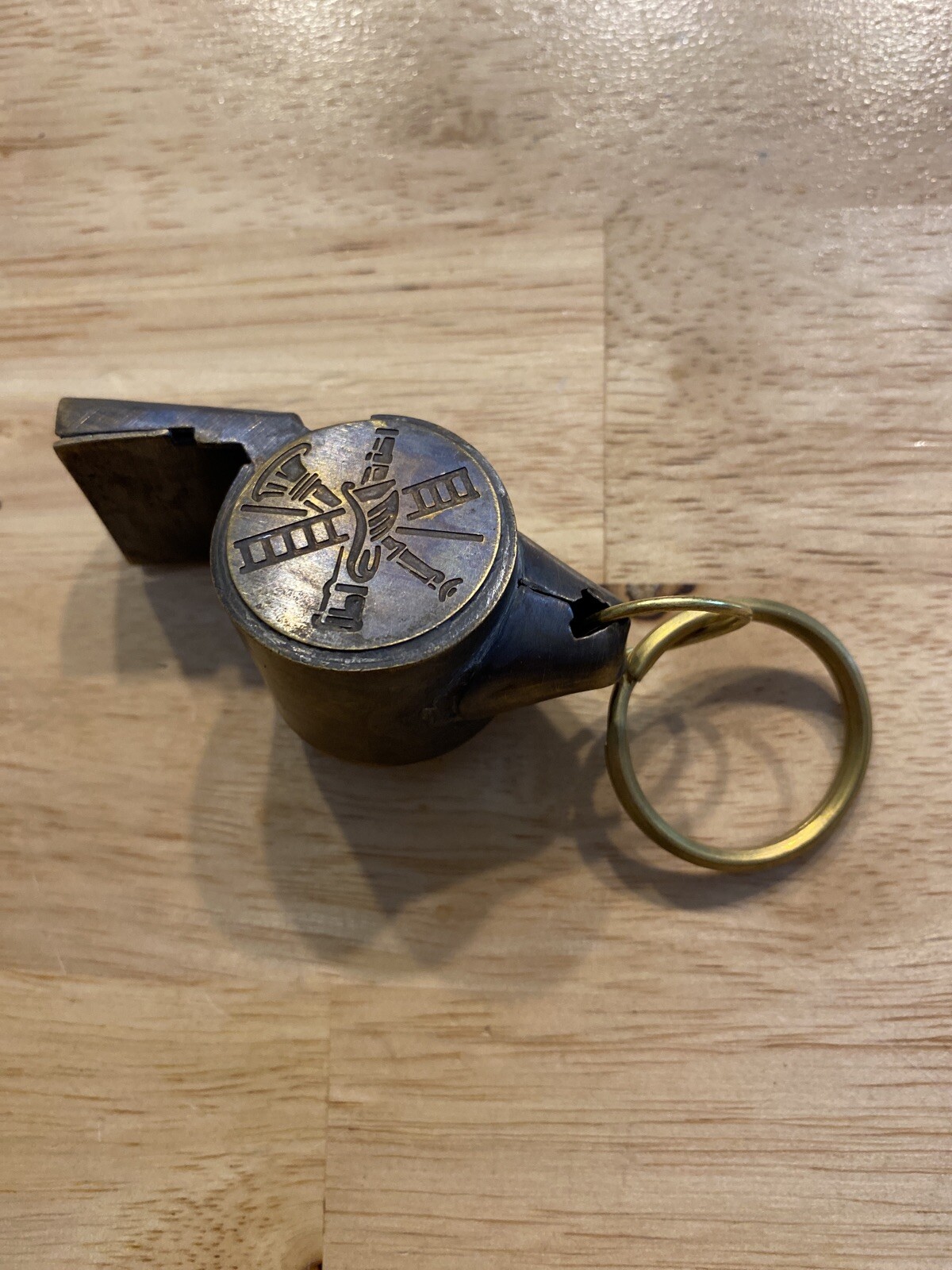 Fire Whistle Brass Fireman Firefighter Chief Hook N’ Ladder FDNY ...