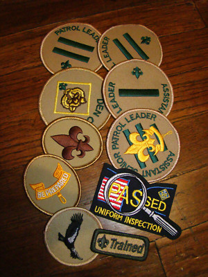 Boy Scouts of America LOT of 10 Unused New Patches Brown Patrol Chief ...