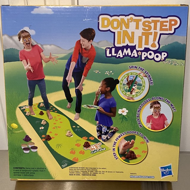 Don't Step in It Llama Poop Game for Kids Ages 4 and up Hasbro 2019 for ...
