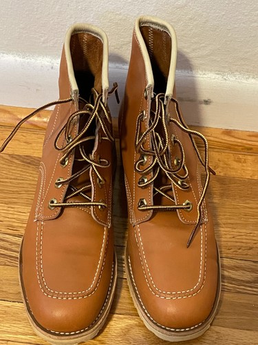 Vintage Work Boots-NOS-Women's-8.5Narrow-KNAPP Shoes-Safety-Tan Leather ...