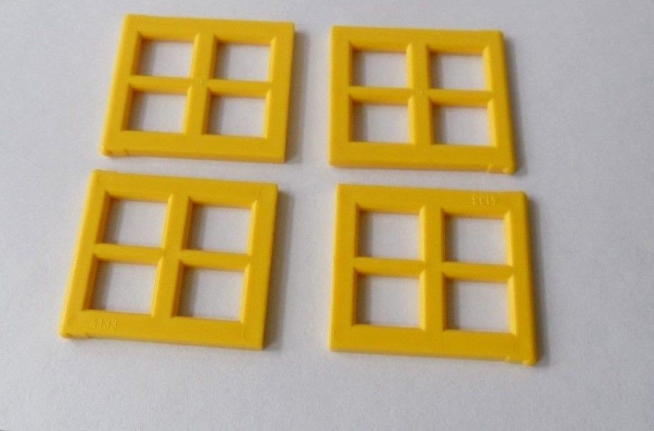 Lego YELLOW WINDOW PANES/SASH - Lot/4 | eBay