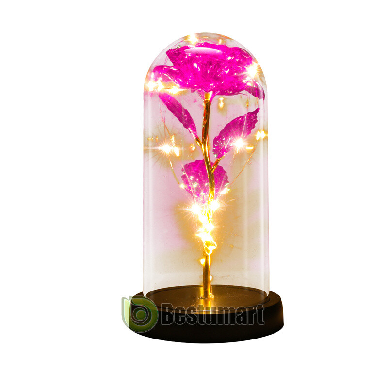 Eternal Rose Flower LED Enchanted Galaxy Rose LED Light Mother's Day ...