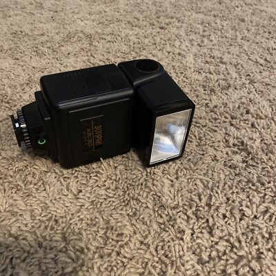 Sunpak 383 Super Auto Shoe Mount Flash (Guide No. 120'/37 m at 35mm ...