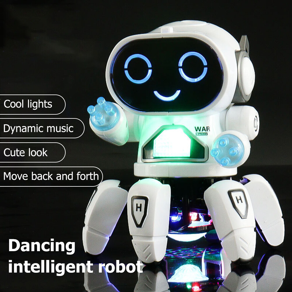 Electronic Dancing Robot Toy with Music Light for Children Birthday ...