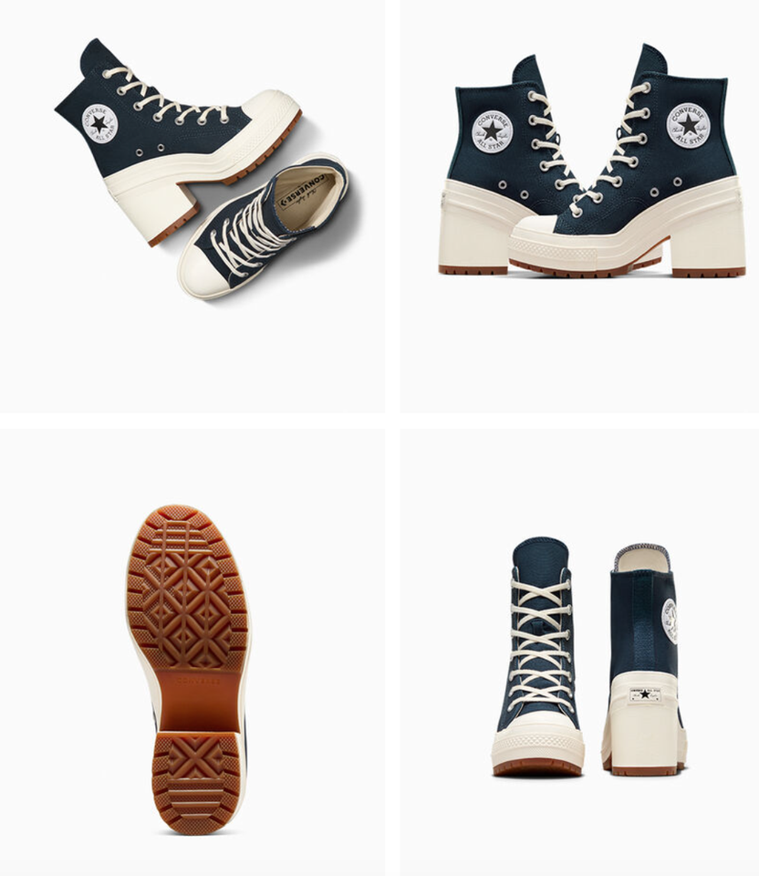 NEW Women Converse Chuck 70 De Luxe Heel Boots A07565C Navy A05347C ...